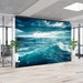 Wave Ocean Wallpaper & Blue Wave Wall Mural Seascape Waves Water ...