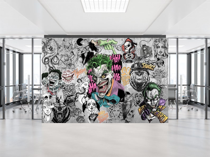 Comic Graffiti Wall Mural Wallpaper Street Art Urban Original - Etsy