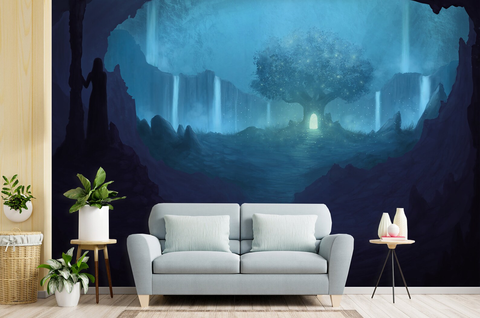 Mural Magic Fairytale Forest Wallpaper Fantasy Forest Peel and - Etsy