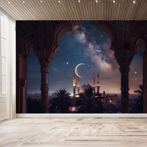 Wallpaper Arabian Nights Wall Mural Islamic Print Peel and Stick Wall ...