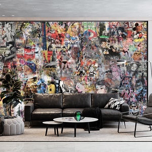Graffiti Poster Pop Art Wallpaper Wall Mural & Streat Art Graffiti ...