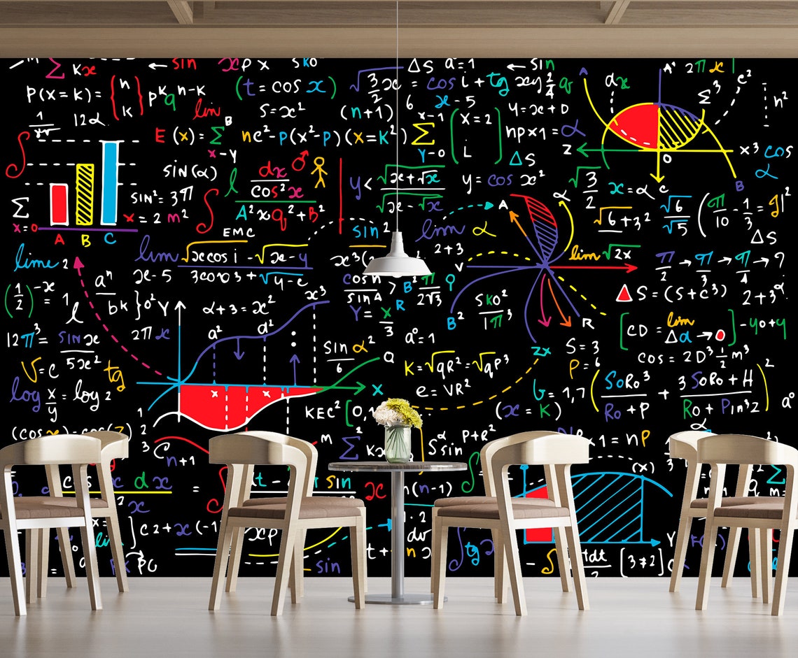 Physics & Maths Enthusiast Wallpaper Science Motive Equation - Etsy