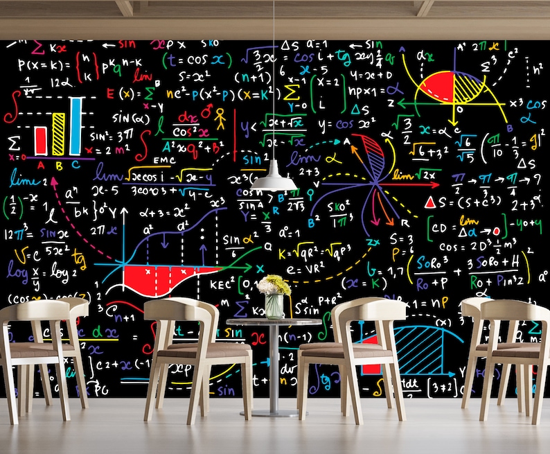 Physics & Maths Enthusiast Wallpaper Science Motive Equation - Etsy