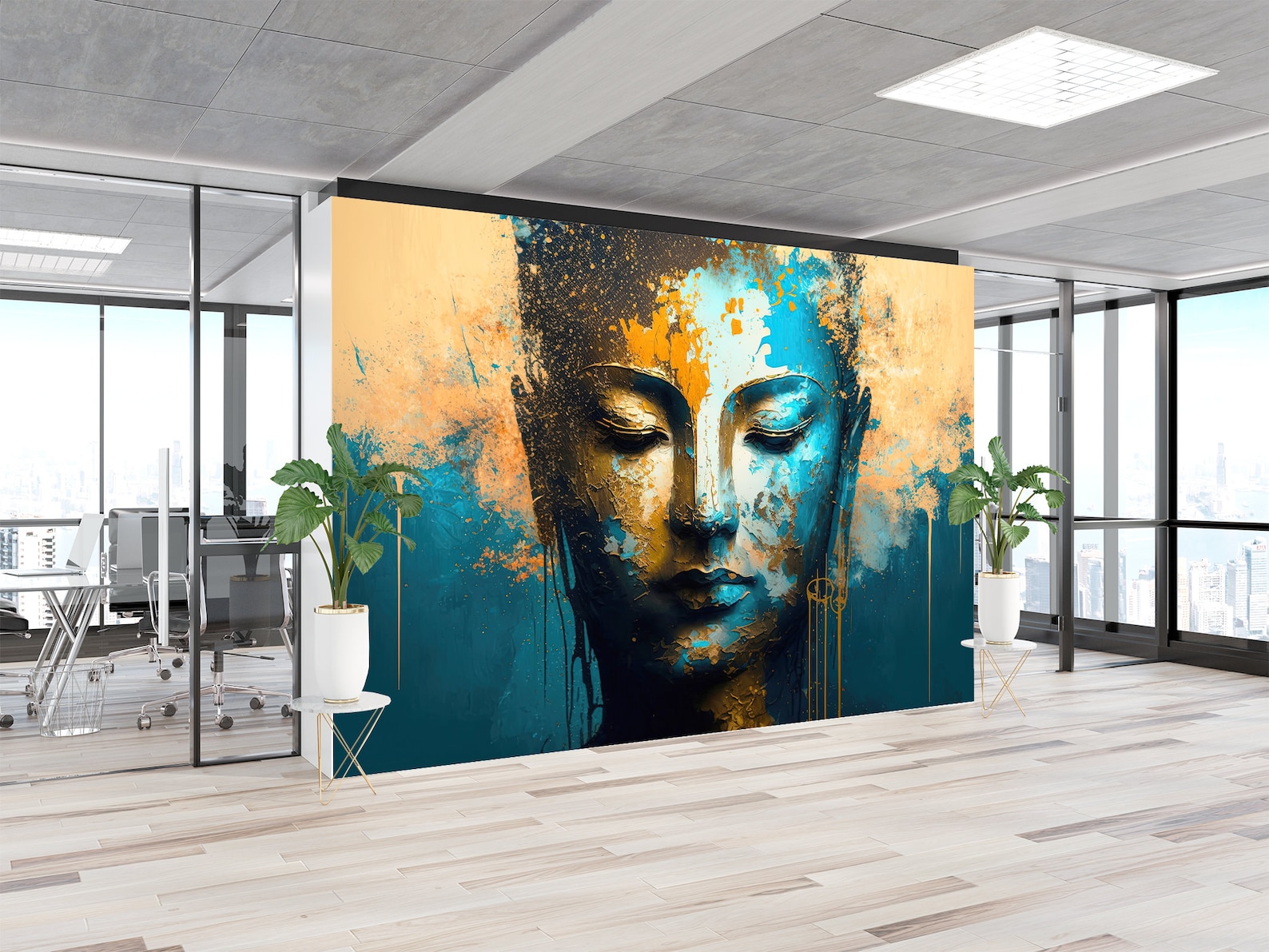 Gautam Buddha Wallpaper & Wall Mural India Yoga Meditation Buddhism ...