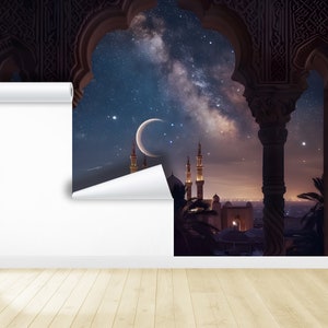 Wallpaper Arabian Nights Wall Mural Islamic Print Peel and Stick Wall ...