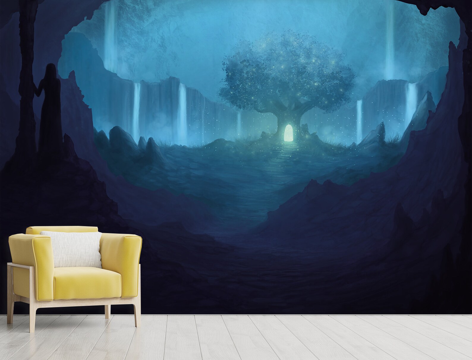 Mural Magic Fairytale Forest Wallpaper Fantasy Forest Peel and - Etsy
