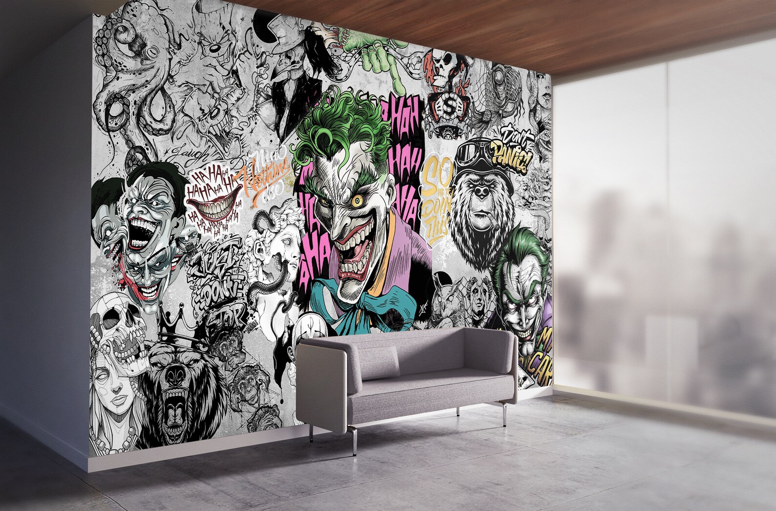 Comic Graffiti Wall Mural Wallpaper Street Art Urban Original - Etsy