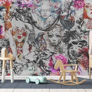 Girls Graffiti Wallpaper Wall Mural Streat Art Graffiti & Urban Style ...