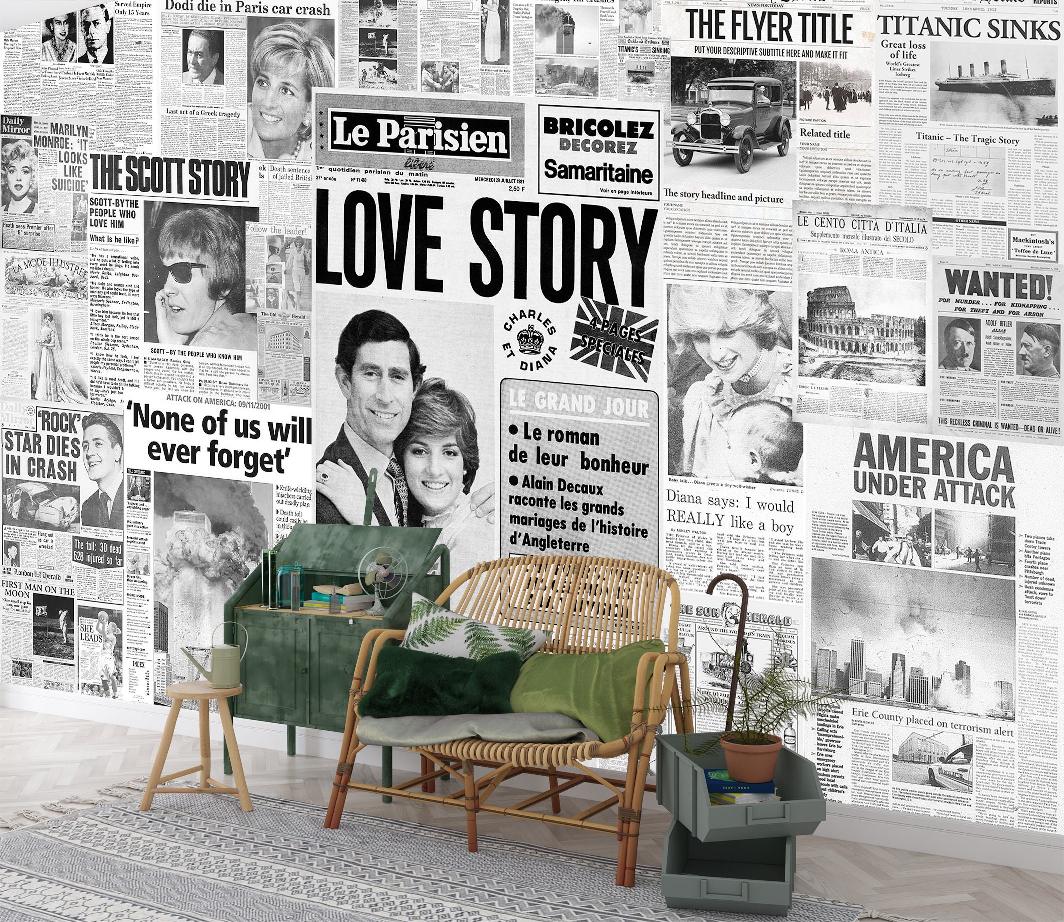 Newspaper Collage News Paper Collage Politics Hi Res Stock Photography
