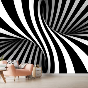 Mural Wallpaper Stereoscopic Peel and Stick & Creative Stylish 3D ...