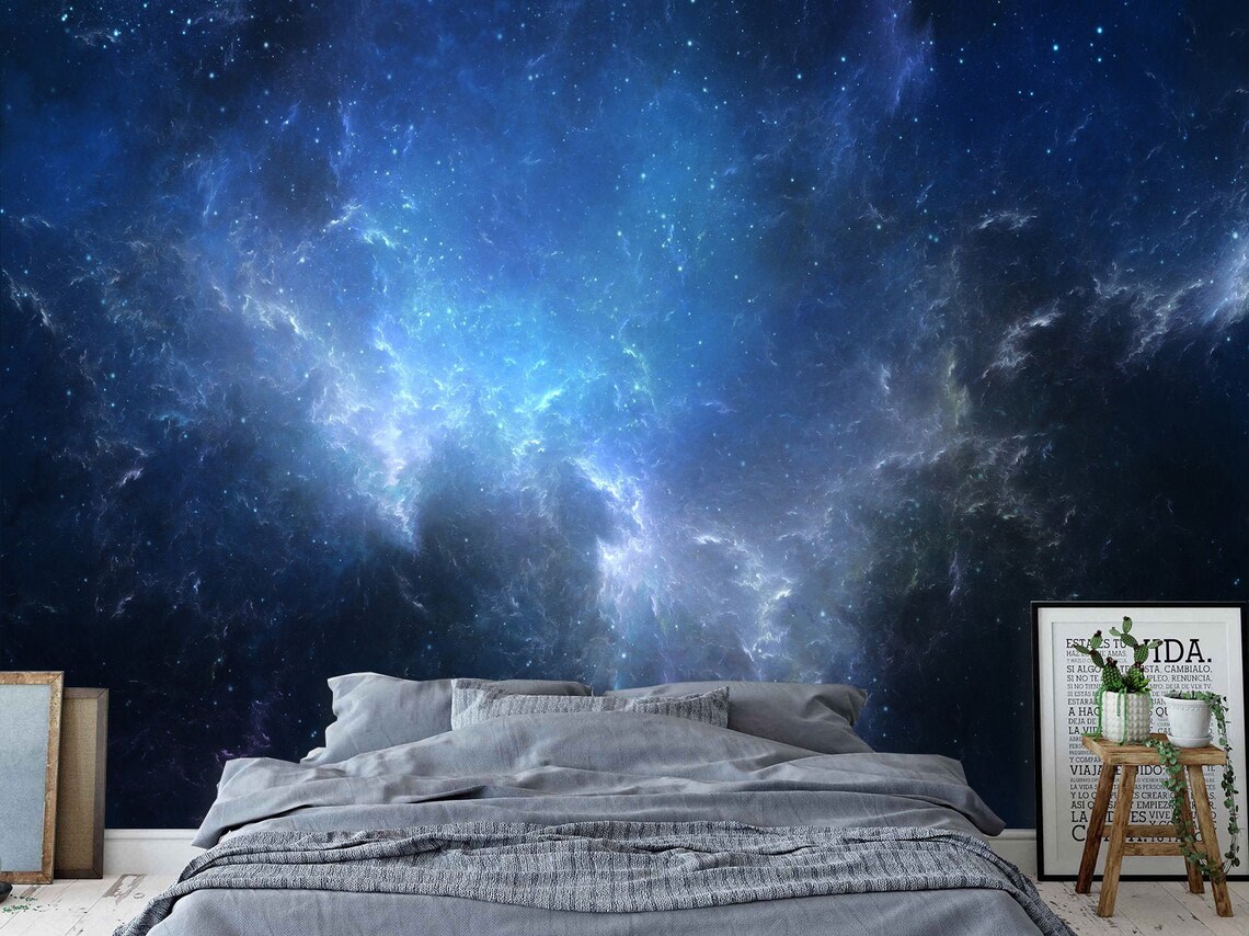 Space Wallpaper Peel and Stick Space & Wall Mural for Living - Etsy