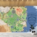 Zelda Map Hyrule Wallpaper & Gaming Mural Wall Art Legend of Zelda ...