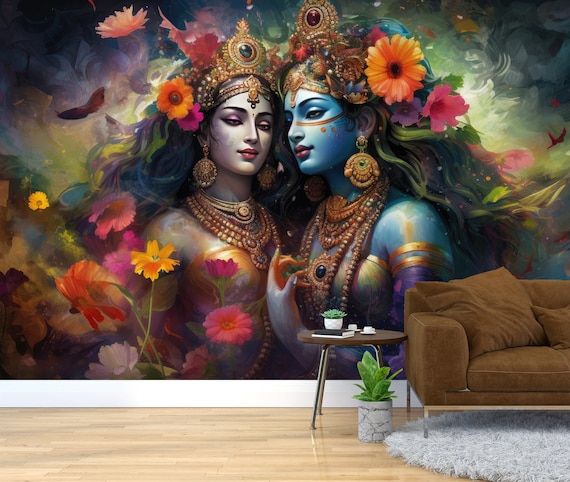 Radha Krishna Amor Hd Papel De Parede