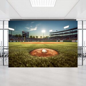Field Baseball Stadium Wallpaper & Baseball Arena Stadium Sport Wall ...