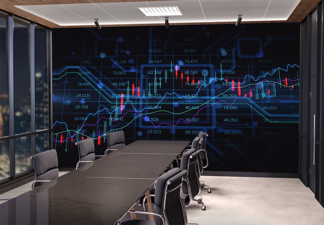 Financial Business Wallpaper & Investing and Trading Wall Mural Forex ...