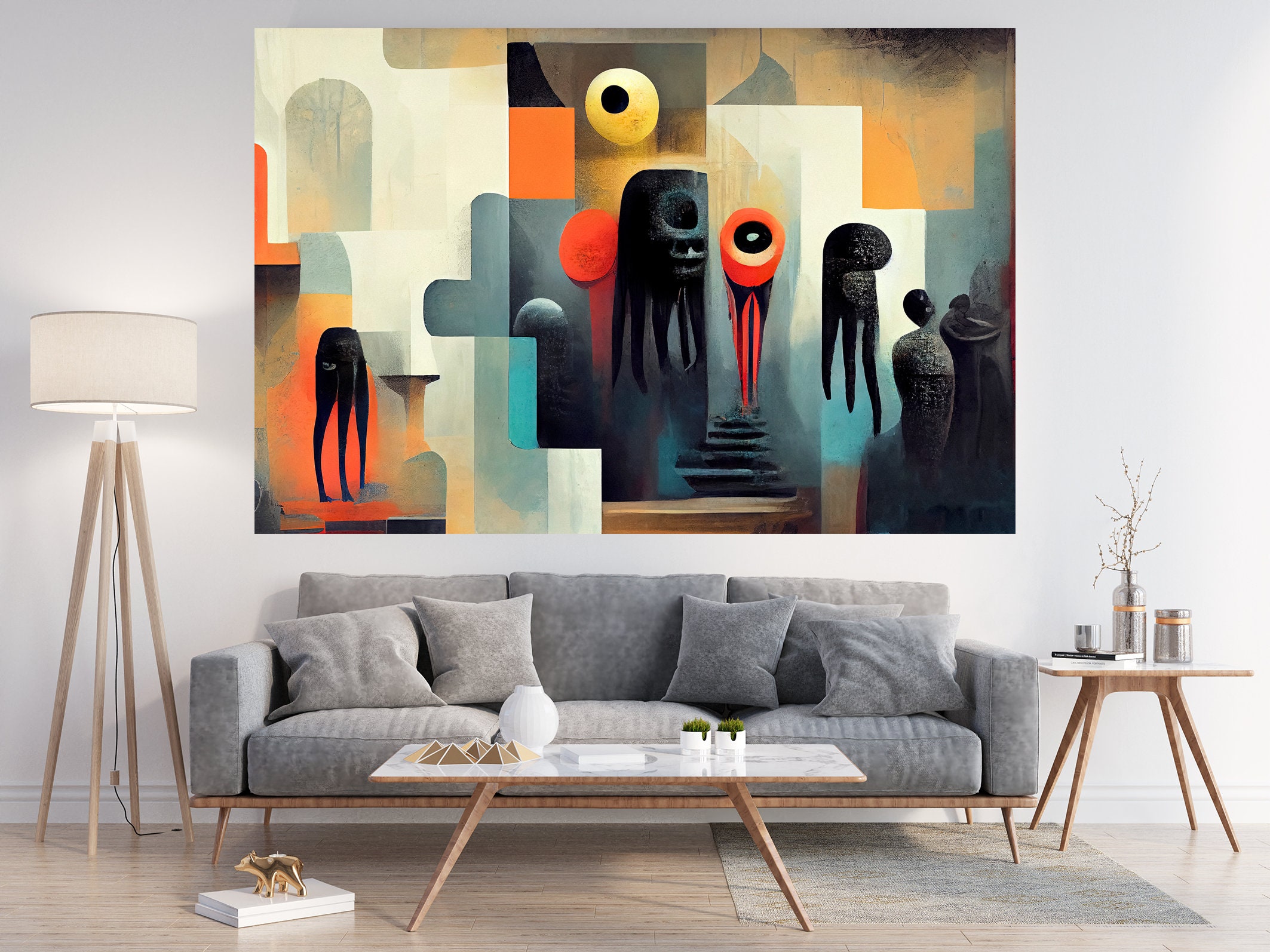 African Tribes Surreal Colored & Wallpaper Abstract Watercolor - Etsy ...