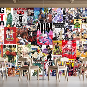 Comics Cartoon Wallpaper & Mural Anime Manga Collage Movie Peel and ...