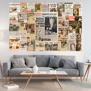 Creative Vintage Journal Wallpaper Newspaper Collage News & Self ...