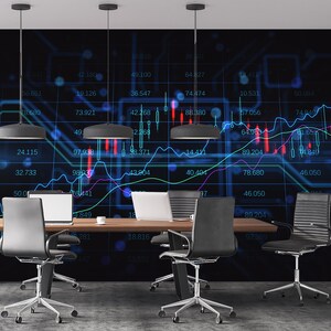 Financial Business Wallpaper & Investing and Trading Wall Mural Forex ...