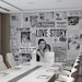 Newspaper Collage Wallpaper & Creative Vintage Journal News Self ...