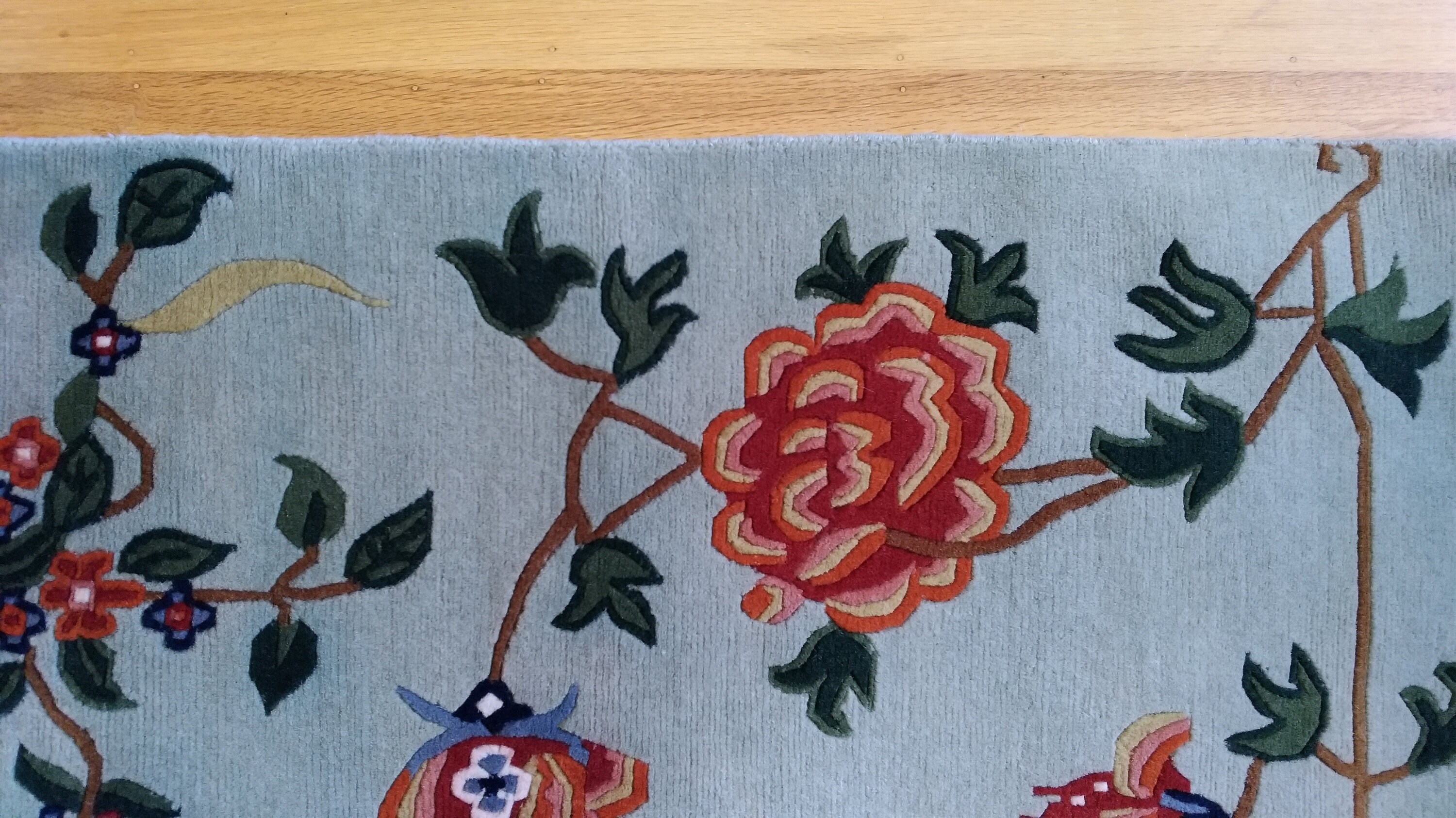 Hand Woven Tibetan Traditional Design Rug, 100 Knot Tibetan Rug With ...