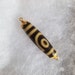 Tibetan Dzi 2 Eyed High Quality Stone With Gold Overlaid Cap,tibetan ...