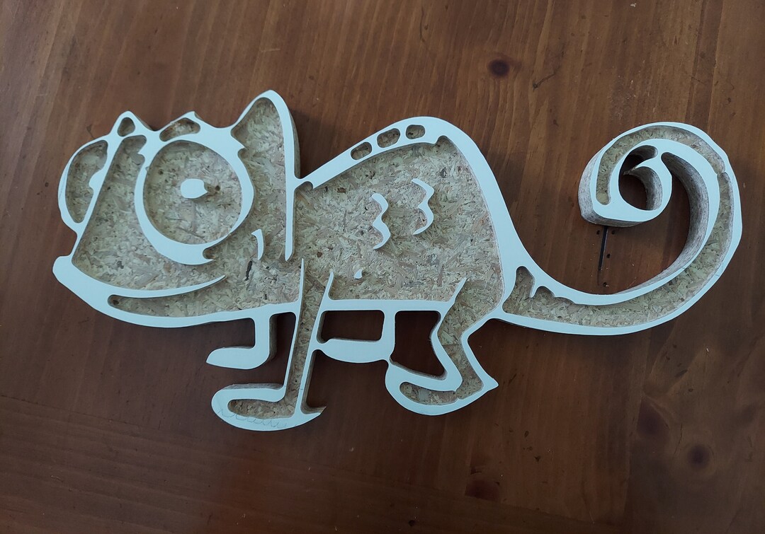 Tangled's Pascal Wood Carve Out - Etsy