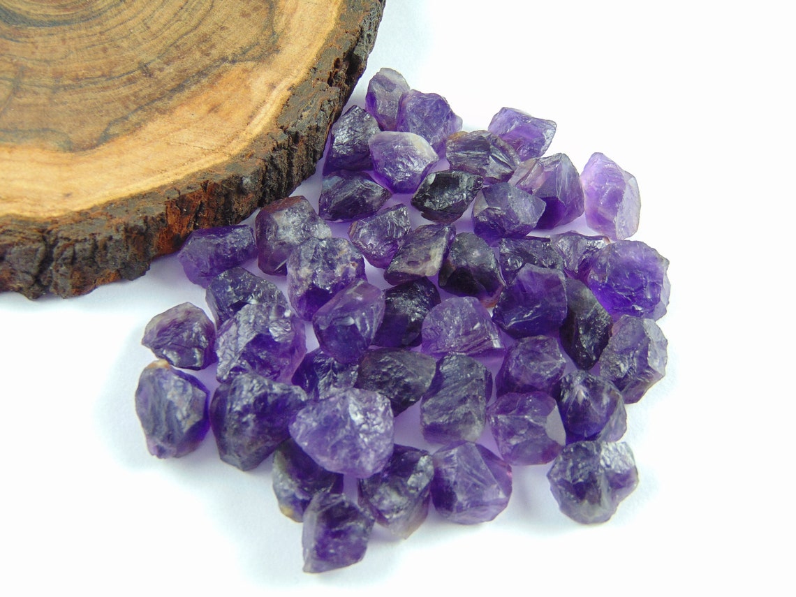Natural Rough Amethyst Raw Amethyst Loose Gemstones - Etsy