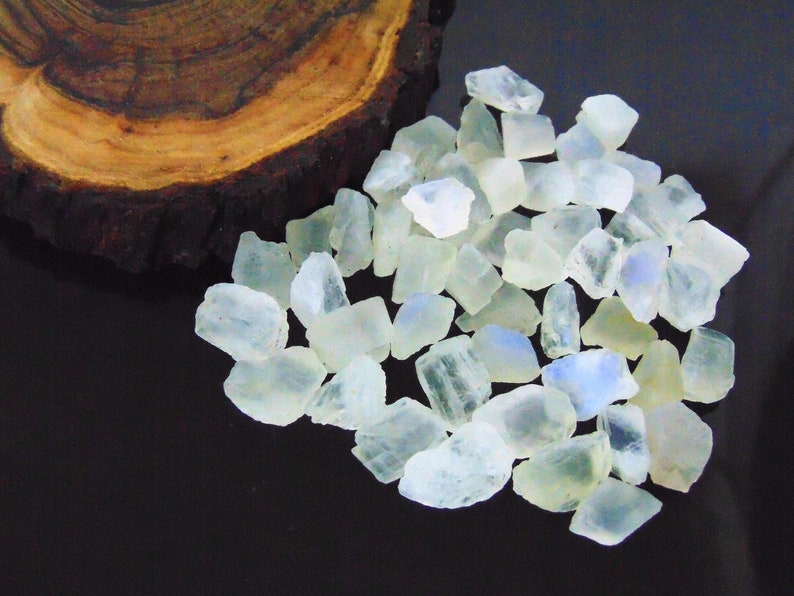 Natural Rough Moonstone Raw Moonstone Loose Gemstones June - Etsy