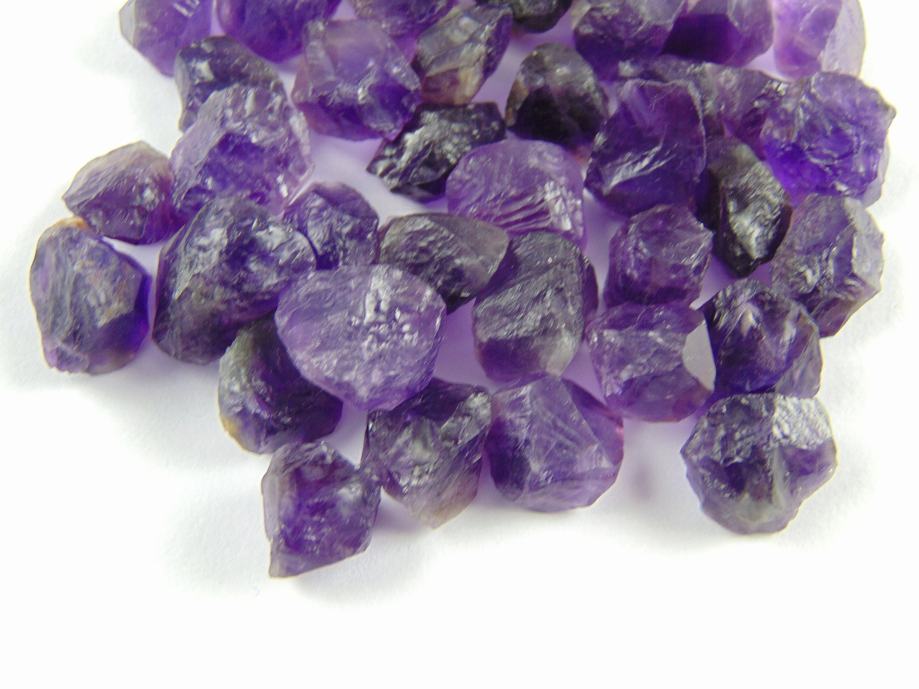 Natural Rough Amethyst Raw Amethyst Loose Gemstones | Etsy