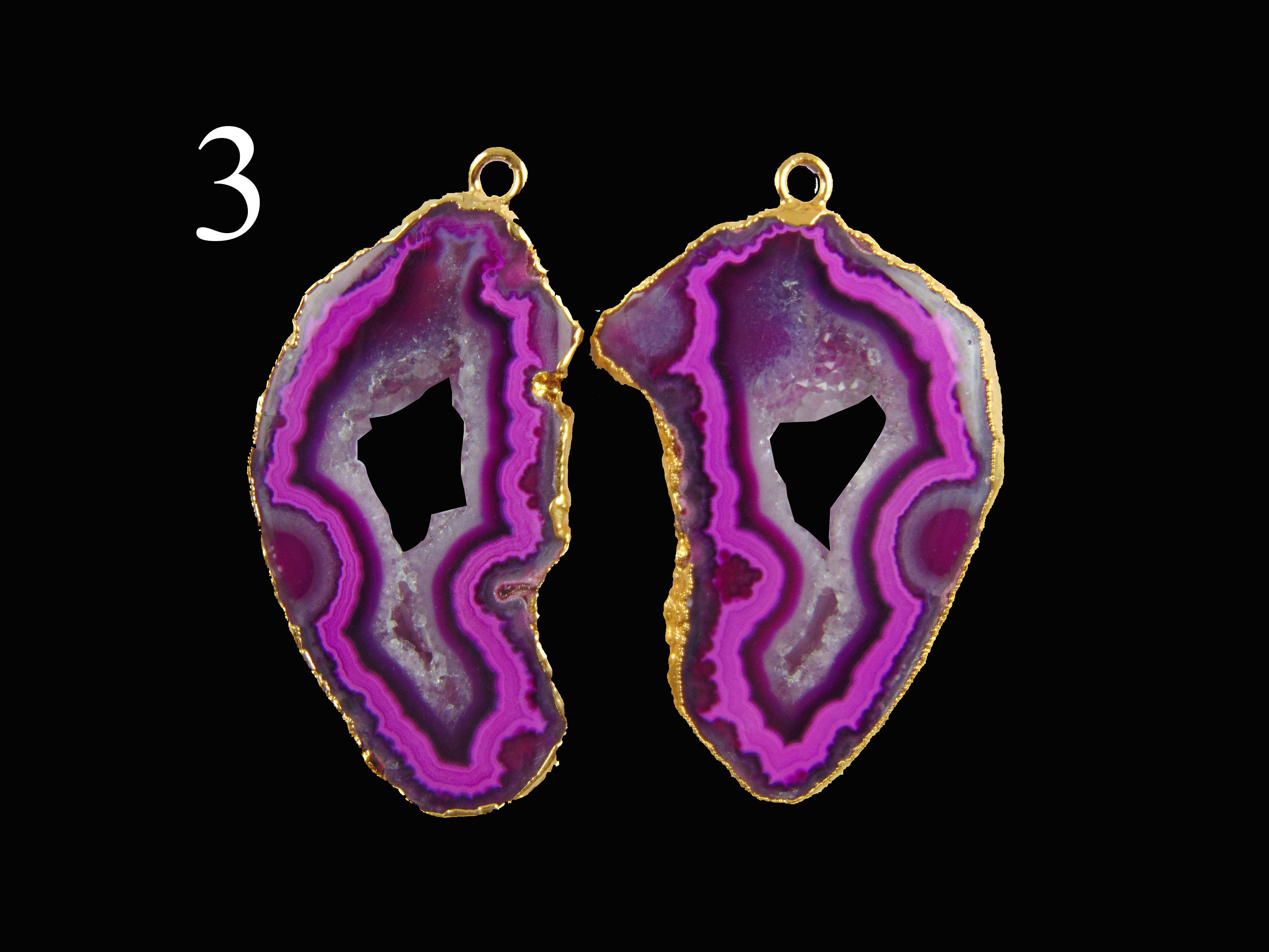 Blue Green Geode Slice Pairs Genuine Geode Slice Pairs | Etsy