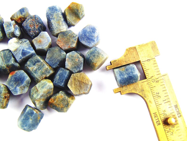 Natural Rough Blue Sapphire Raw Loose Gemstones September | Etsy