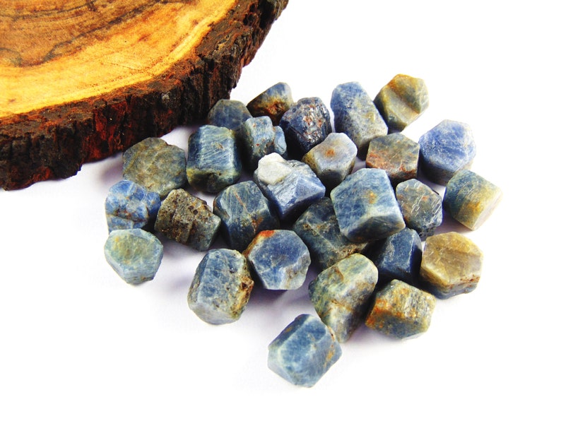 Natural Rough Blue Sapphire Raw Loose Gemstones September | Etsy