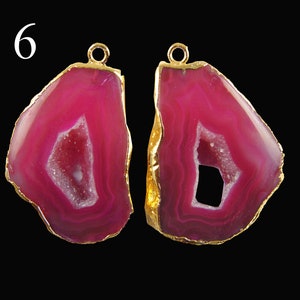 Blue Green Geode Slice Pairs Genuine Geode Slice Pairs - Etsy