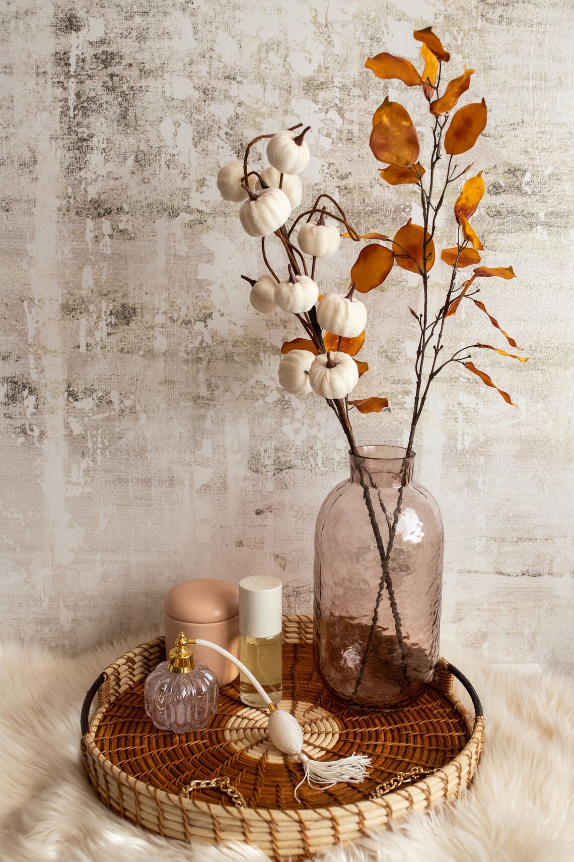Round Rattan Tray Extra Large With Handles 16.9 Inch for - Etsy
