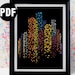 City Cross Stitch Pattern Night City Big Cross Stitch Embroidery Gift ...