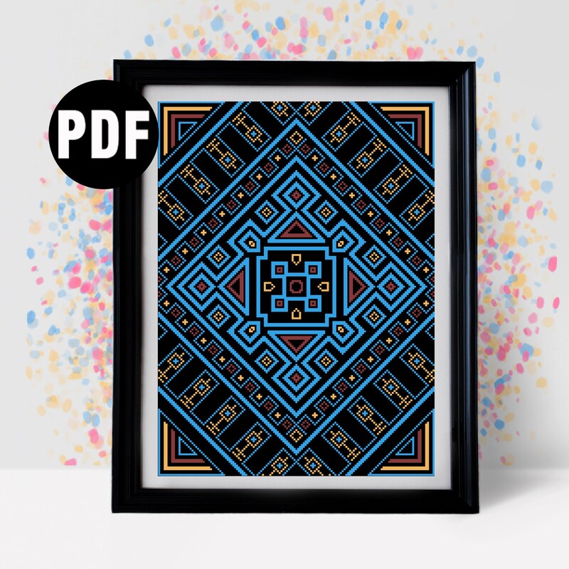 Geometric Needlepoint - Etsy