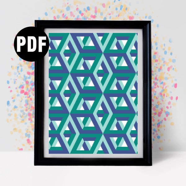 Geometric Needlepoint - Etsy