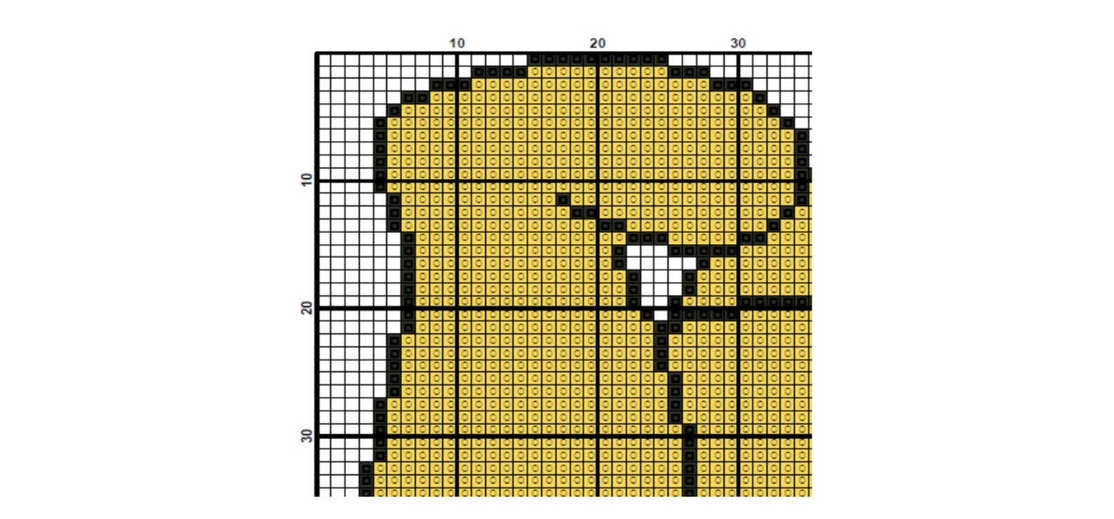 Cartoon Cross Stitch Pattern for Beginners Embroidery - Etsy