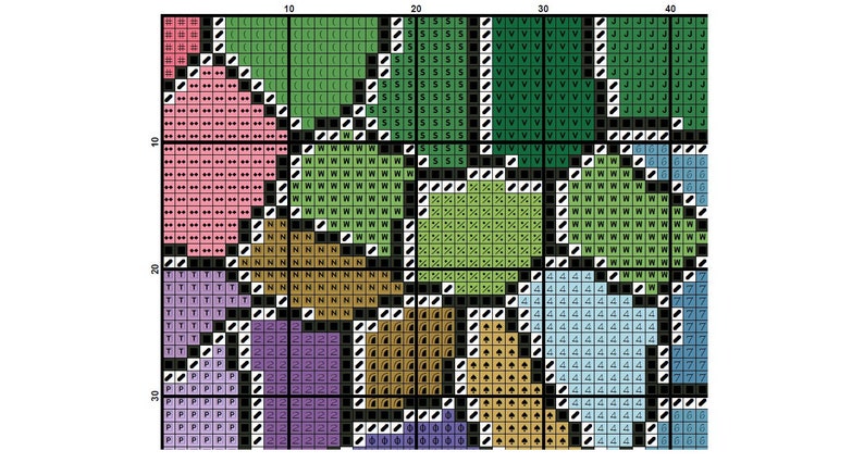 Geometric Cross Stitch Pattern for Beginners Geometric Wall - Etsy