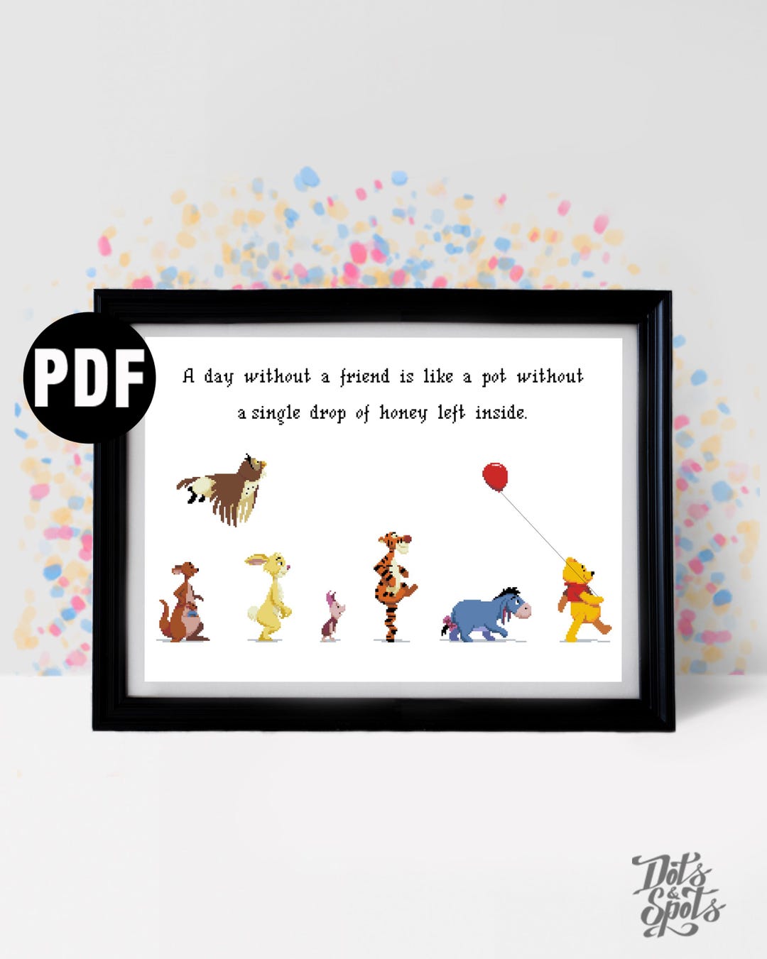Cartoon Cross Stitch Pattern - for Beginners - Embroidery Designs ...