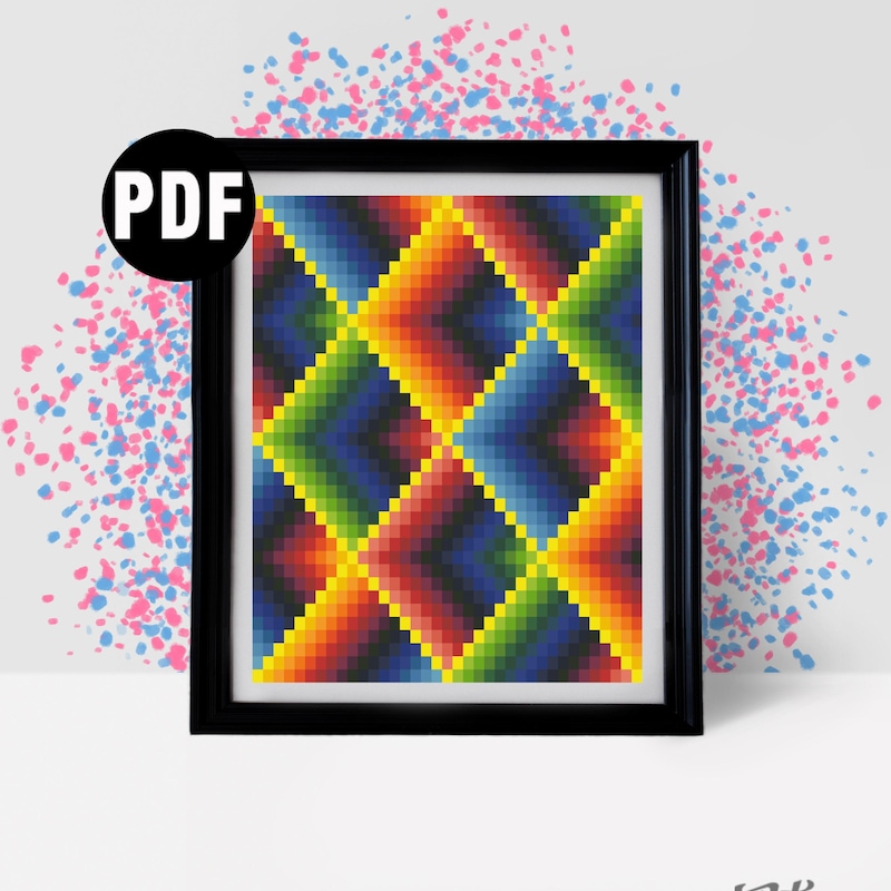 Geometric Cross Stitch Pattern - Etsy