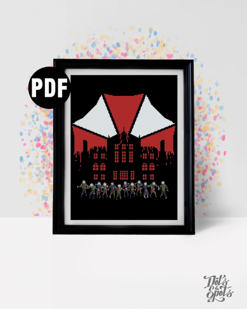 Movie Cross Stitch Pattern for Beginners Horror Embroidery - Etsy