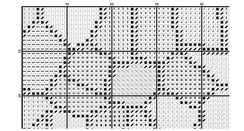 Geometric Cross Stitch Pattern for Beginners Geometric Wall - Etsy