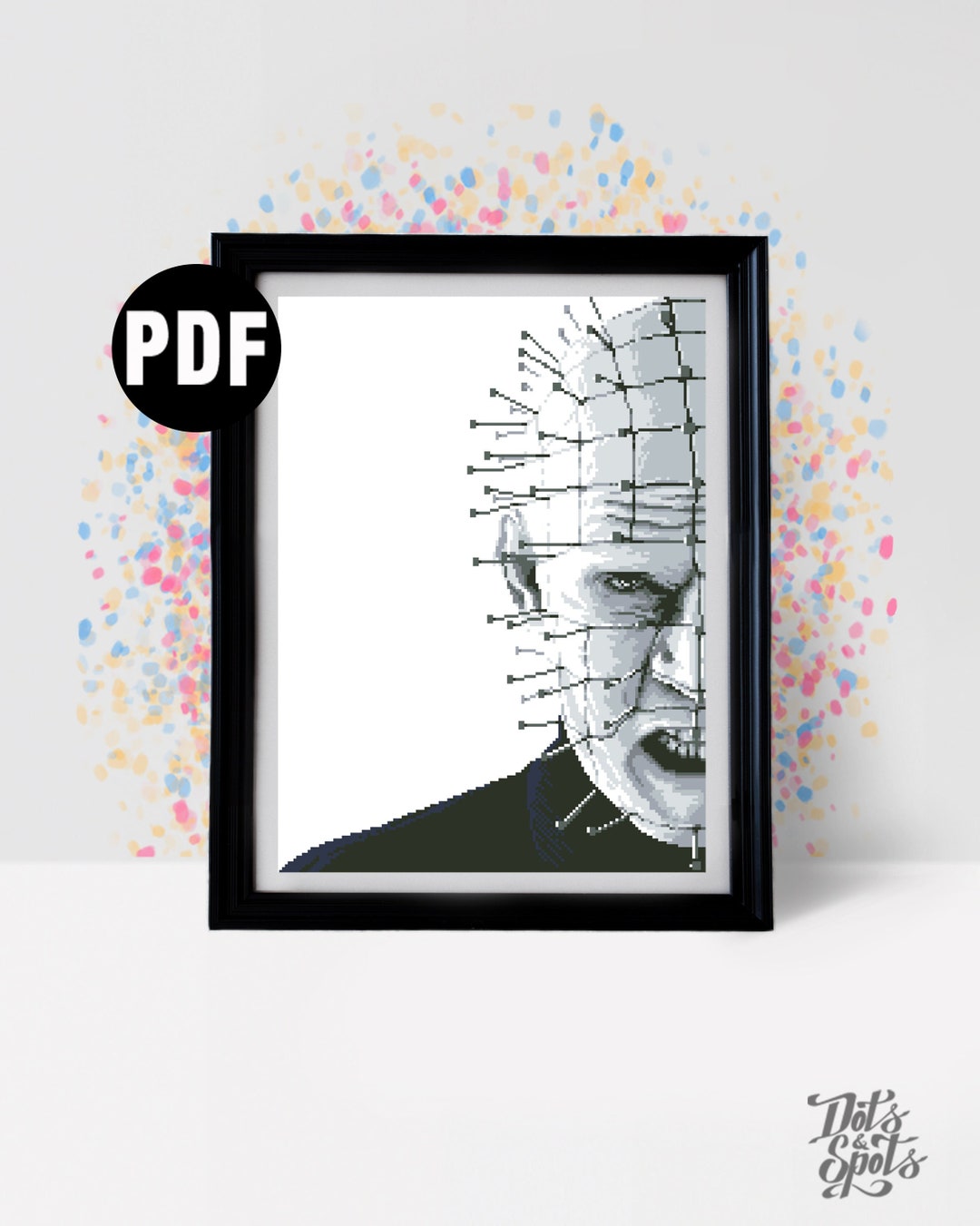 Movie Cross Stitch Pattern - for Beginners - Horror Embroidery Designs ...