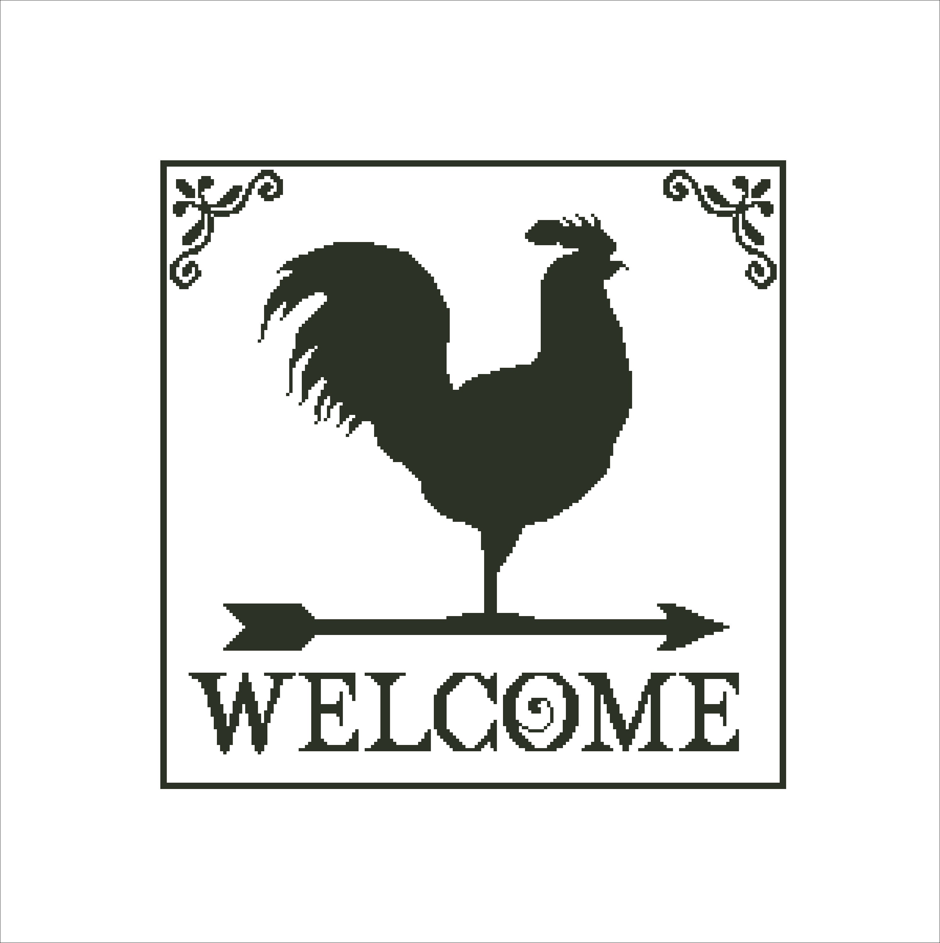 Rooster Cross Stitch - Etsy