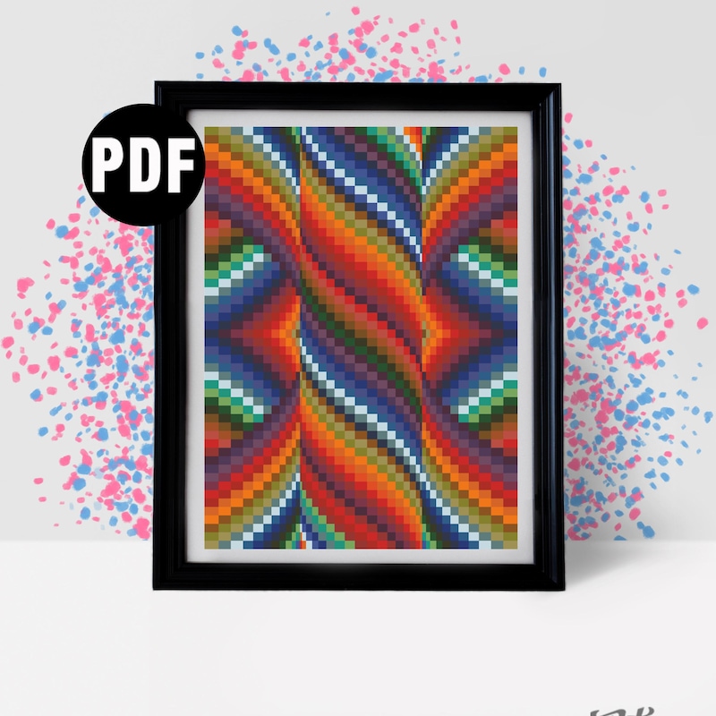 Geometric Cross Stitch Pattern - Etsy