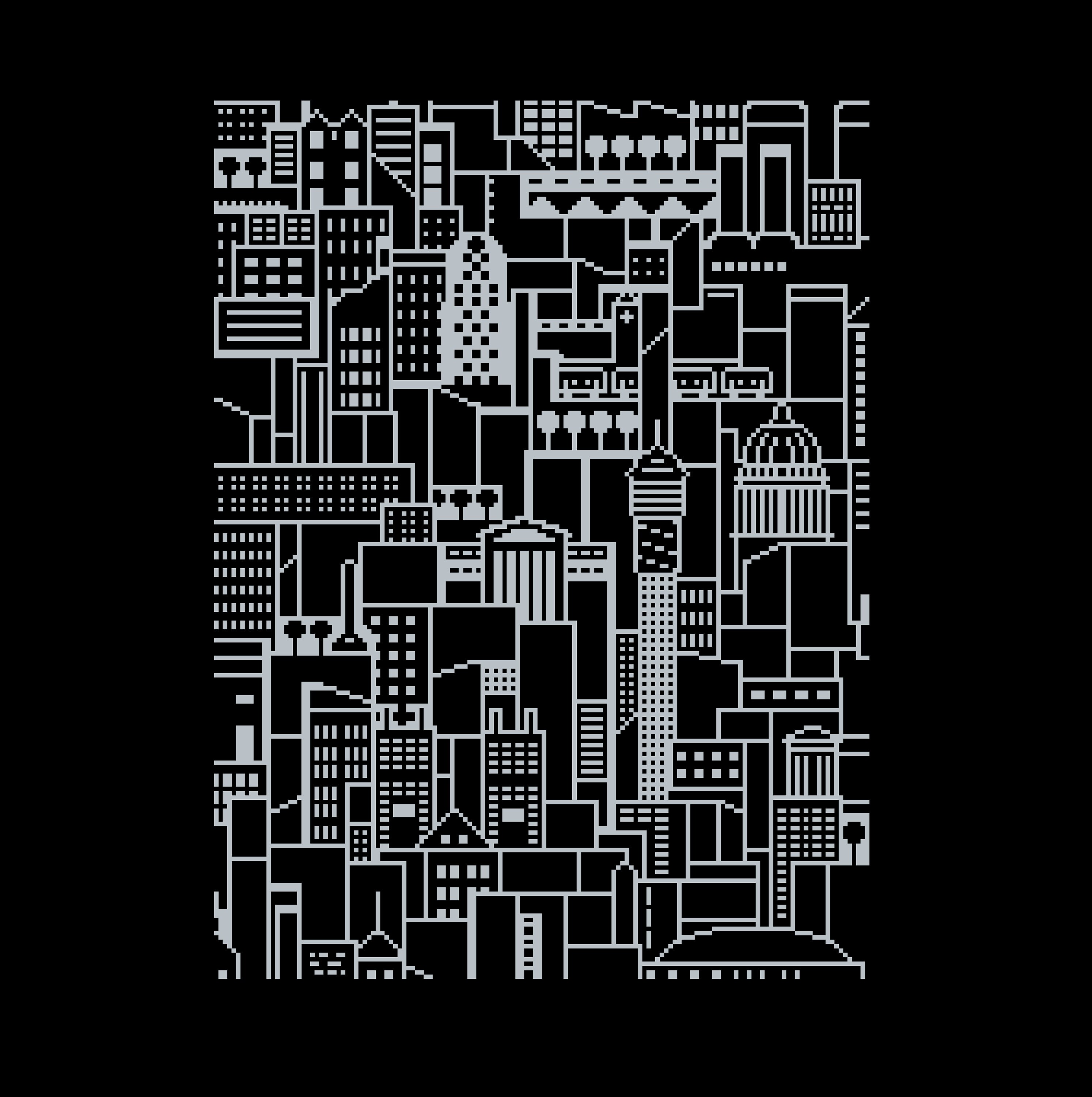 City Cross Stitch Pattern Night City Big Cross Stitch - Etsy