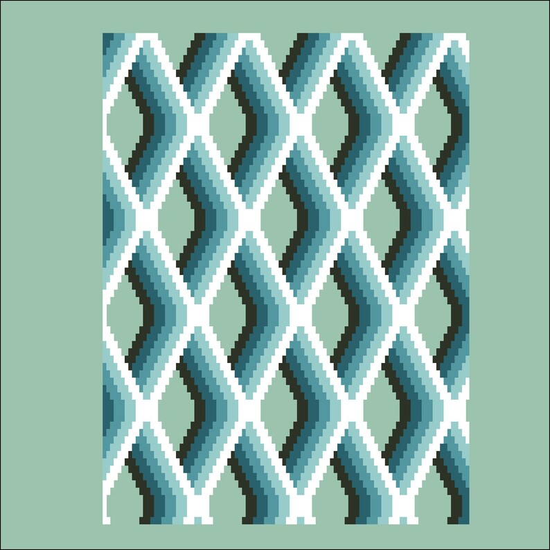 Geometric Cross Stitch Pattern for Beginners Geometric Wall - Etsy