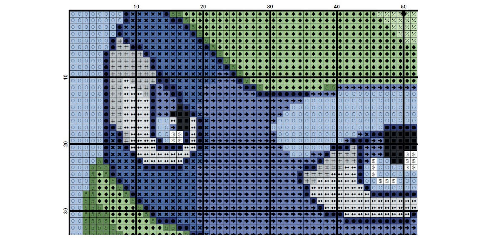 Cartoon Cross Stitch Pattern for Beginners Embroidery - Etsy